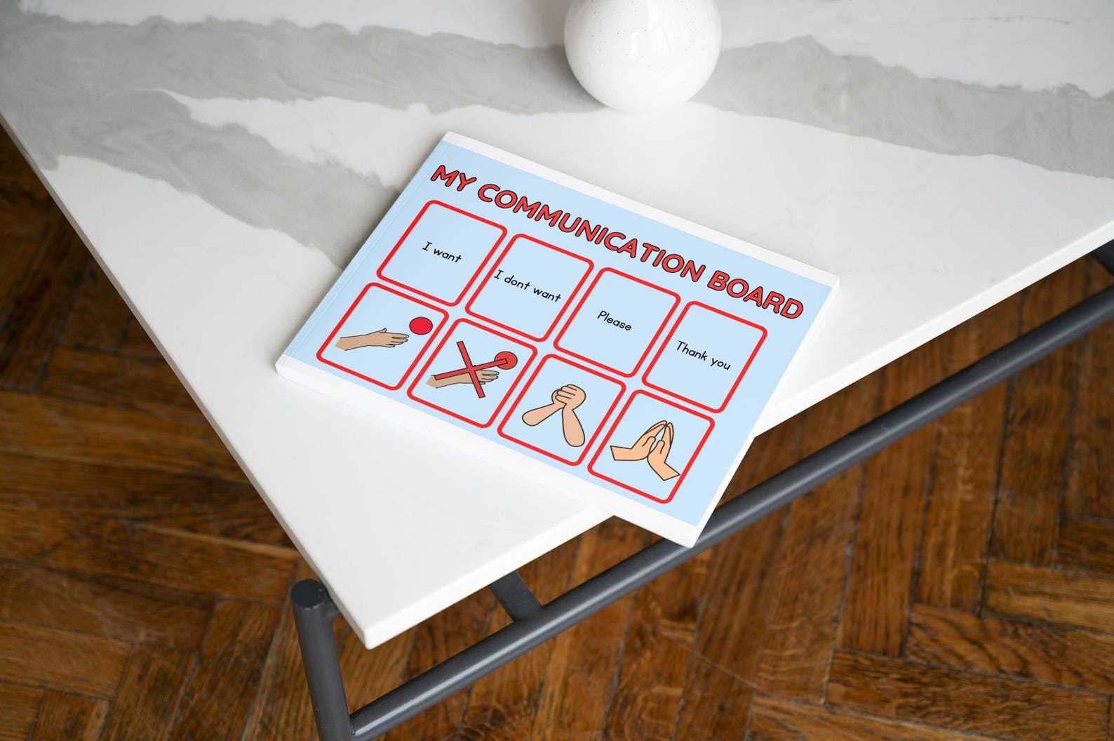 Printable Communication Board for Autism | Visual Schedule & AAC Tool ...