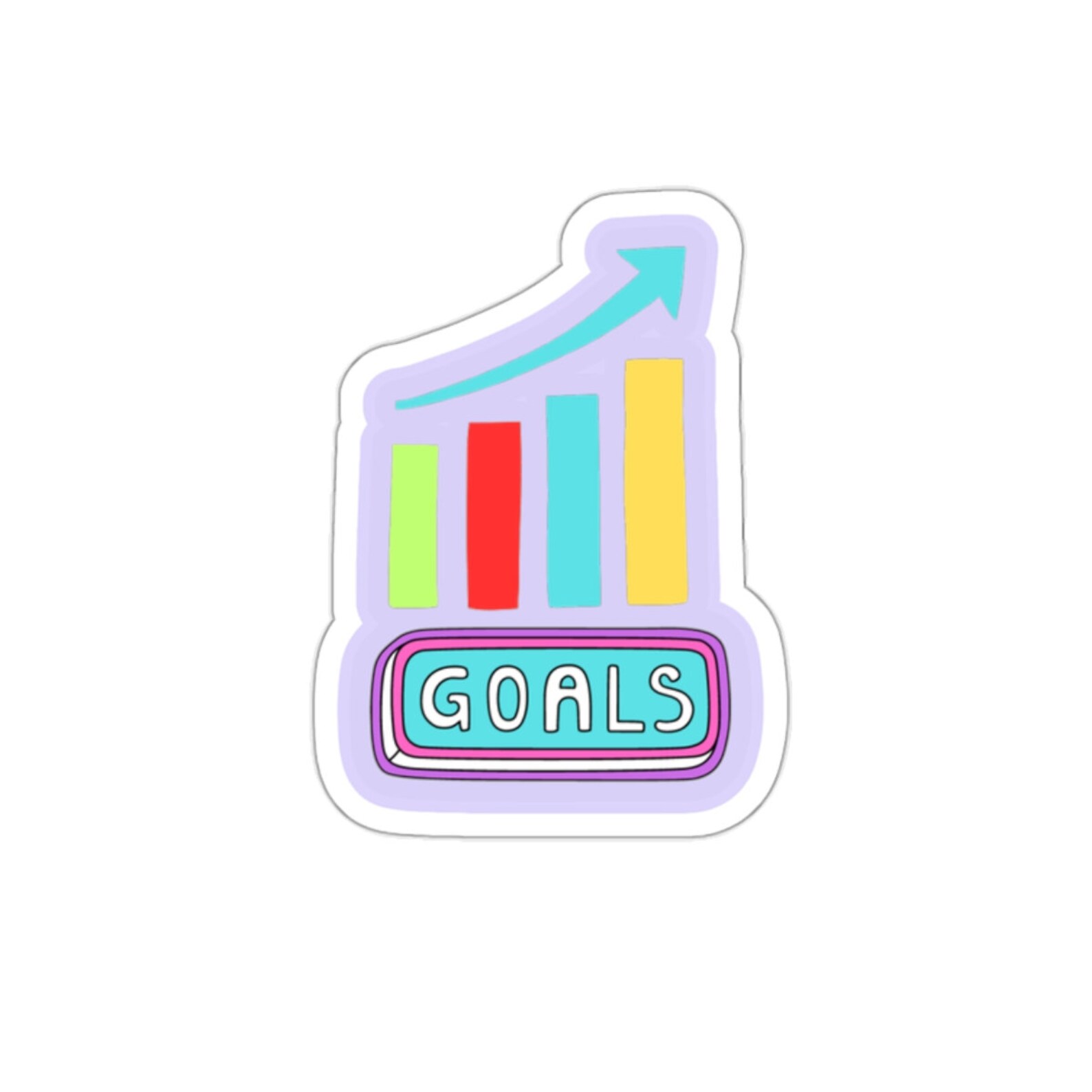 Kiss-cut Stickers Goals Sticker Design - Etsy