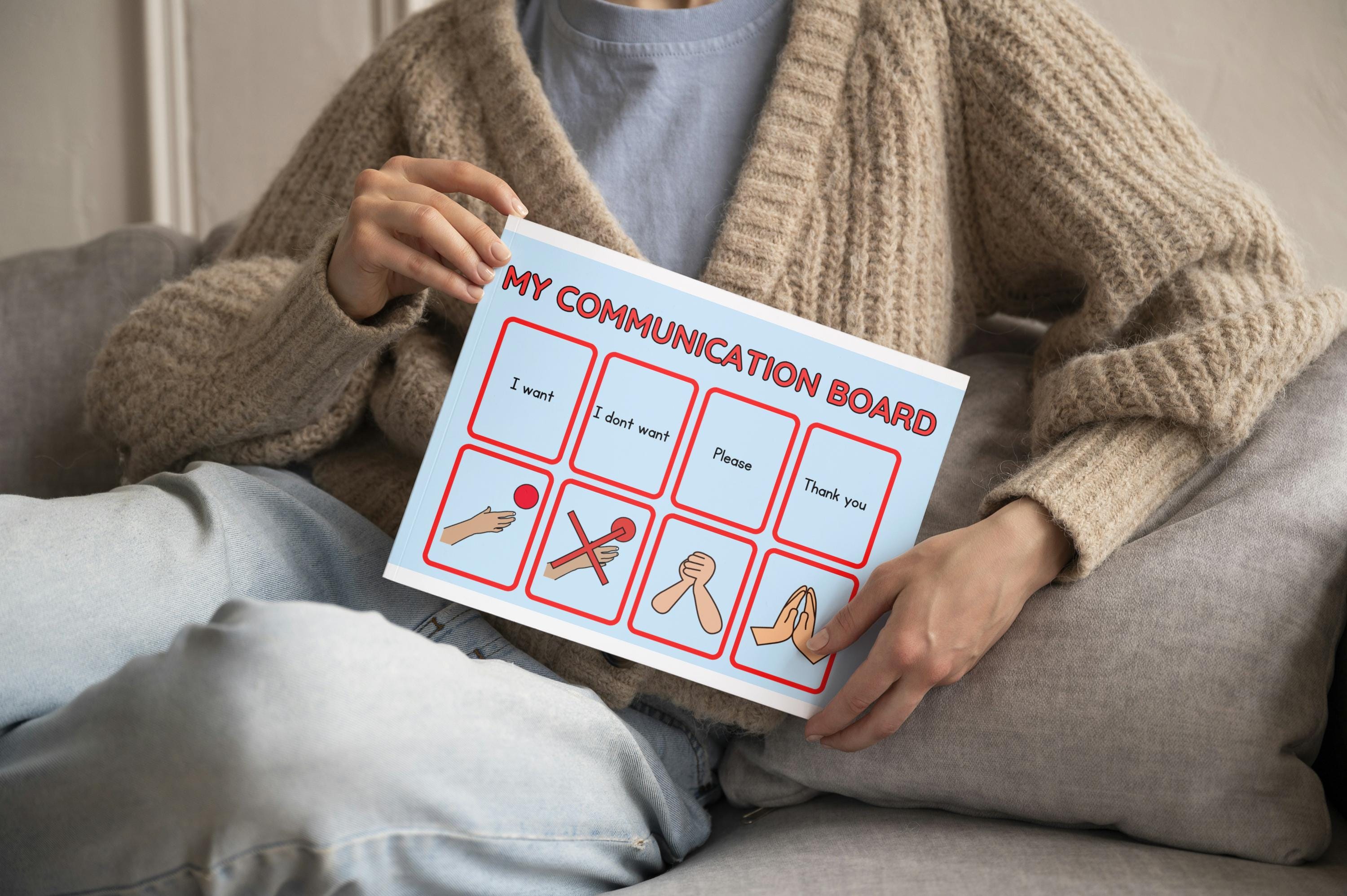 Printable Communication Board for Autism | Visual Schedule & AAC Tool ...