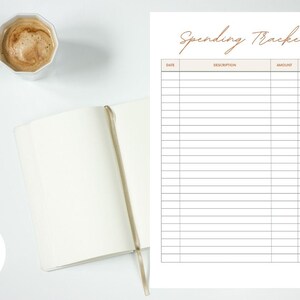 Spending Tracker Printable | Monthly Expense Log | Business Expense ...