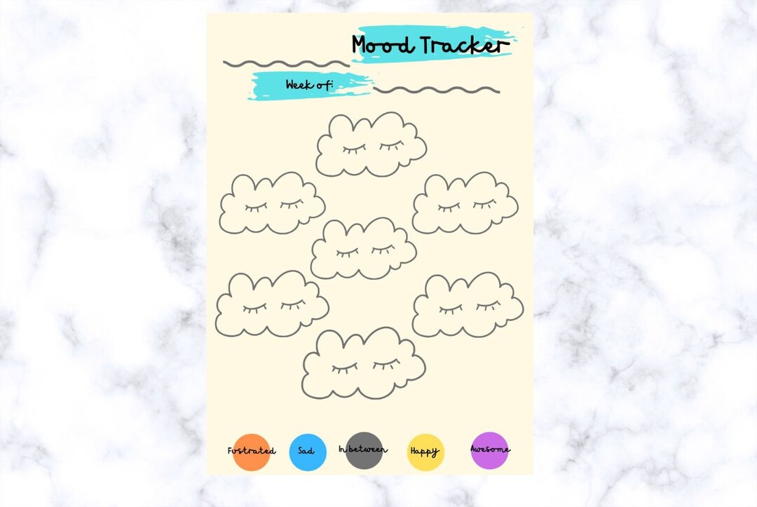 Printable Mood Tracker | Self-awareness | Adults and Children's Daily ...