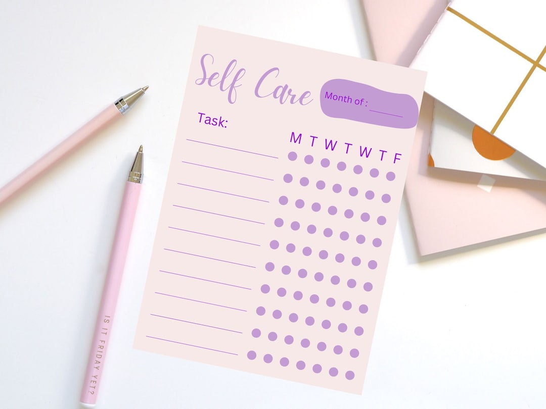 Self Care | Printable Weekly Check in | - Etsy