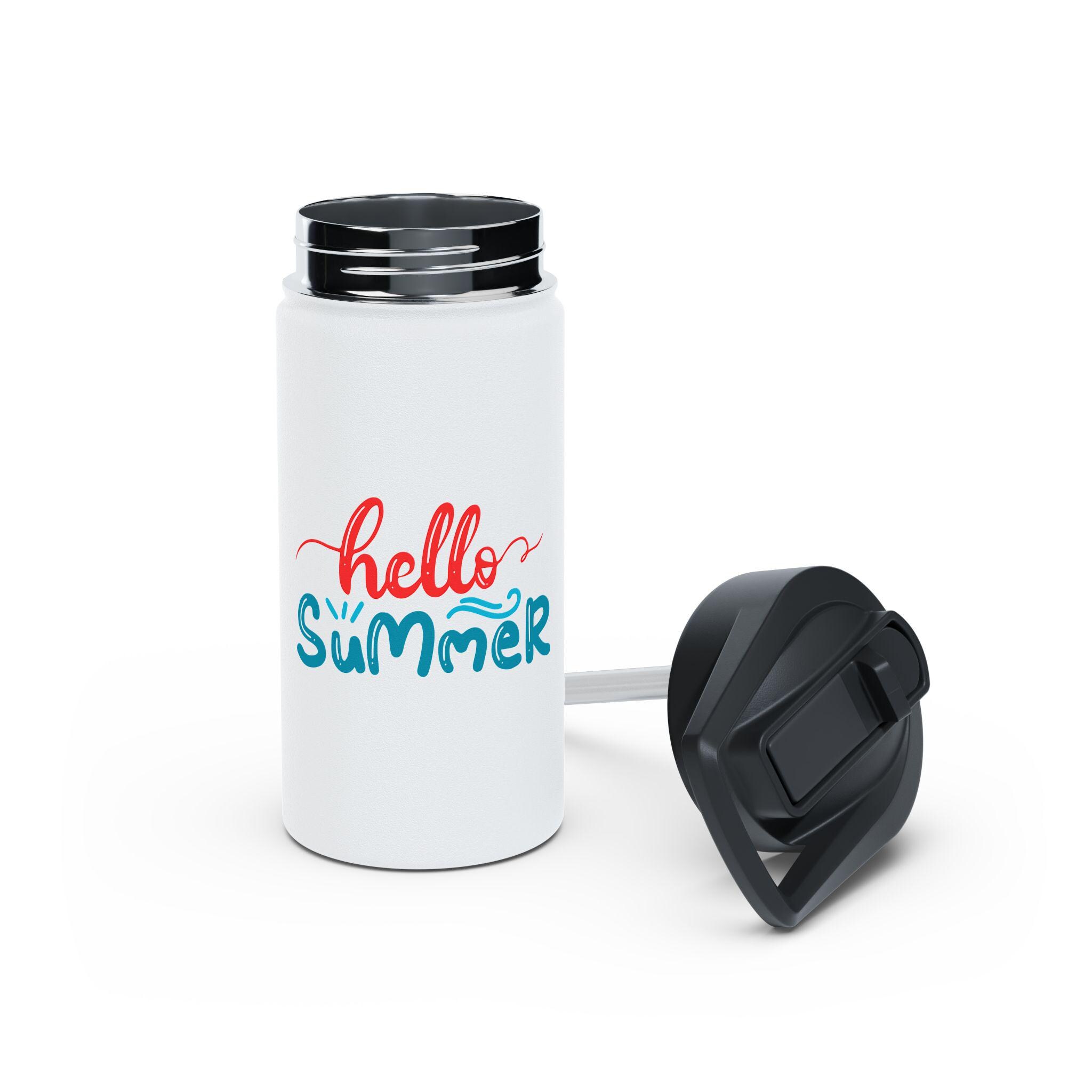 Hello Summer Stainless Steel Water Bottle: Double-wall Insulated Travel ...