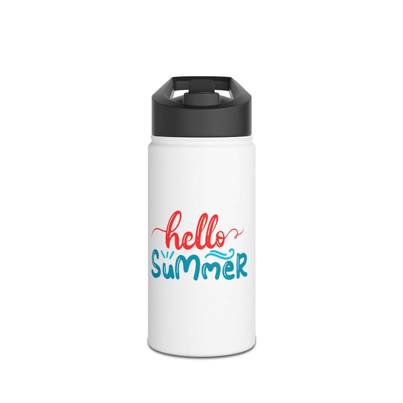Hello Summer Stainless Steel Water Bottle: Double-wall Insulated Travel ...