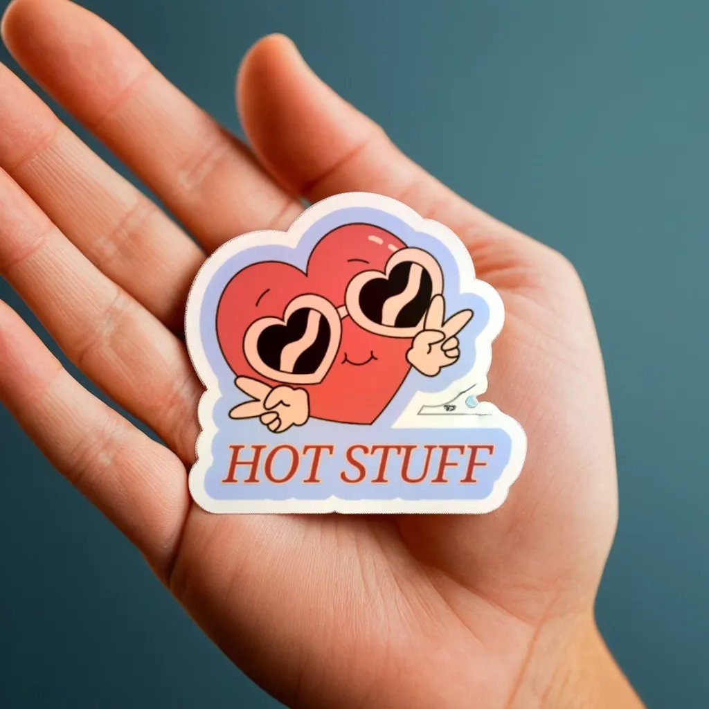 Kiss-cut Stickers | Hot Stuff Sticker Design - Etsy