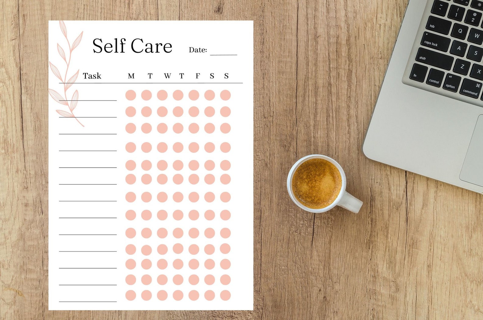 Self Care Tracker | Printable | Daily Self Care Checklist - Etsy