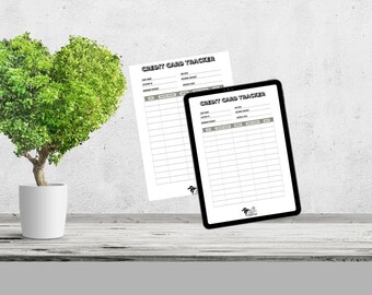 Credit Card Balance Tracker - Etsy