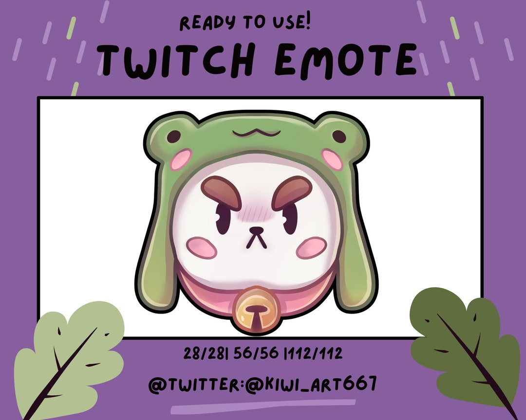Puppycat Twitch Emote, Bee and Puppycat | Cute Cat in the Frog Hat ...