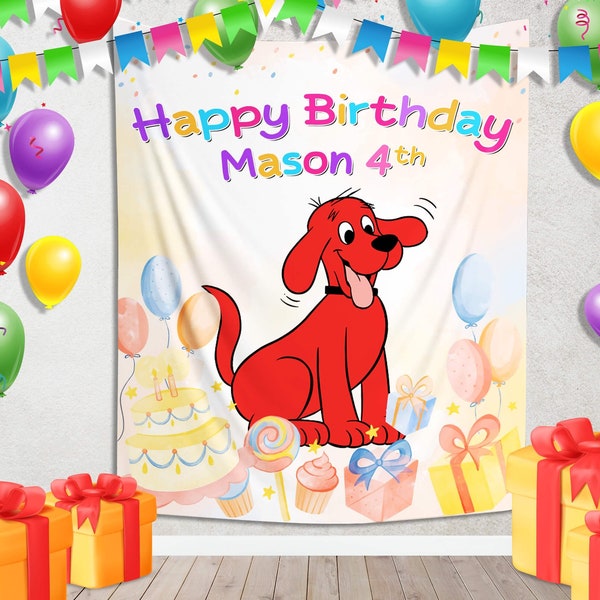 Clifford the Big Red Dog Decorations - Etsy
