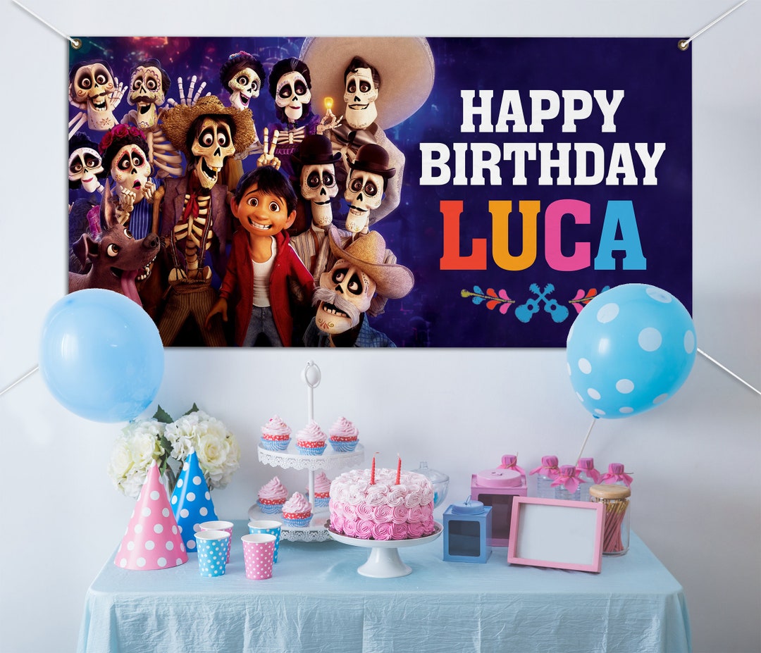 Coco Birthday Banner, Coco Personalized Banner, Coco Banner, Party ...