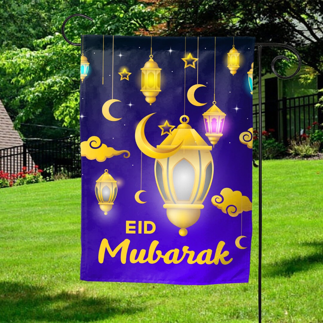 Eid Mubarak 2024 Garden Flag/eid Mubarak Garden Flag/outdoor Decorative ...