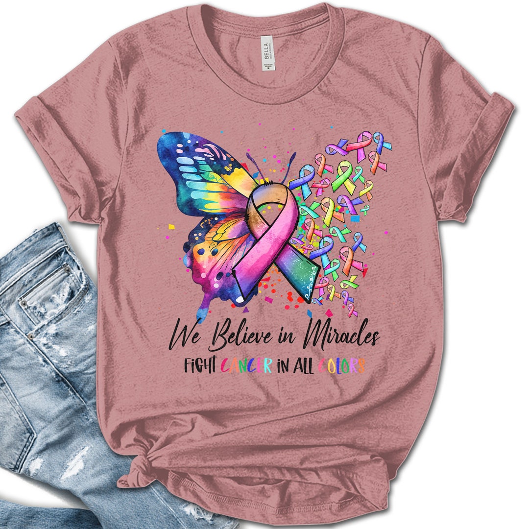 Cancer Warrior Gift, Cancer Survivor Outfit, Family Support T-shirt ...