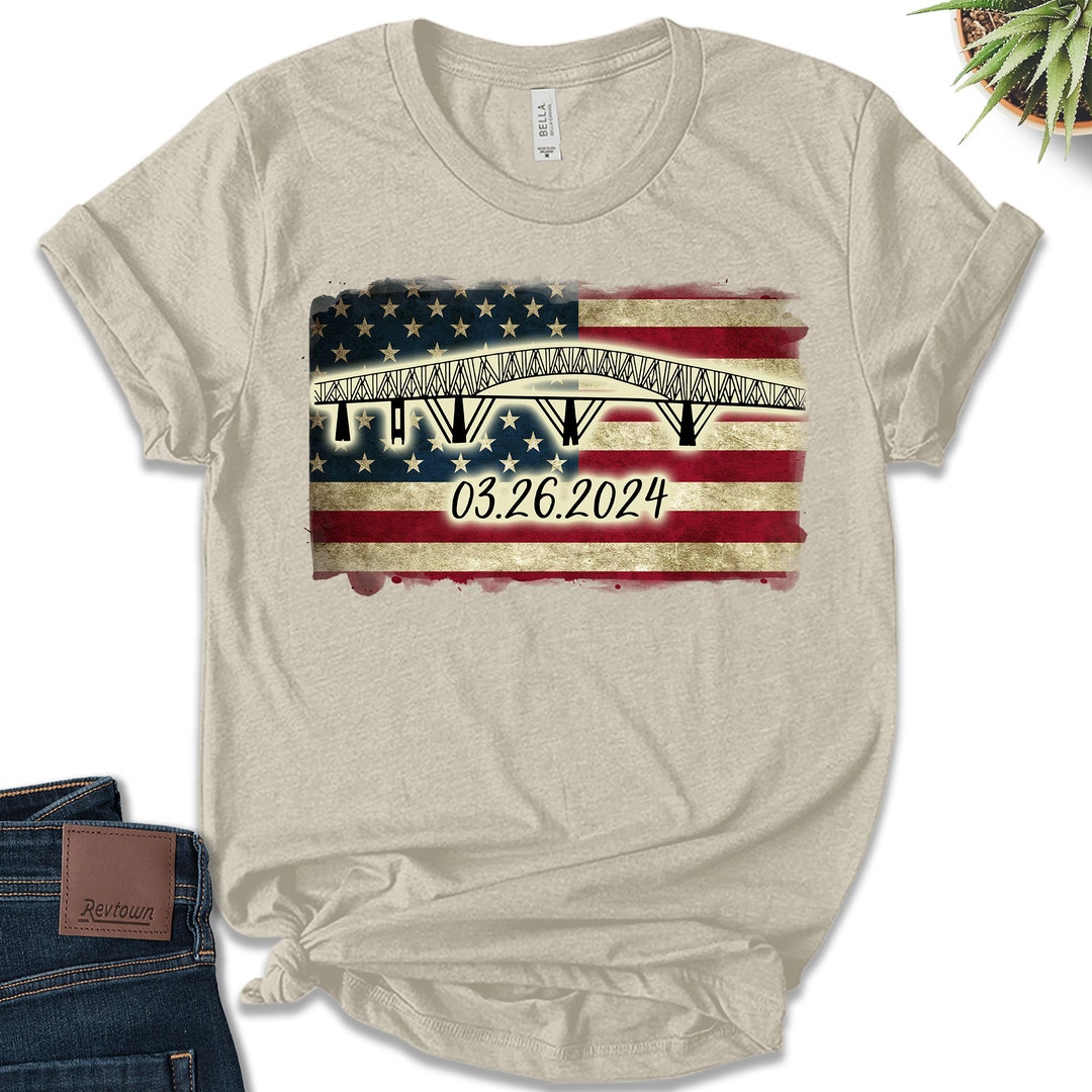 Francis Scott Key Bridge Collapse Baltimore Shirt, Patapsco River ...