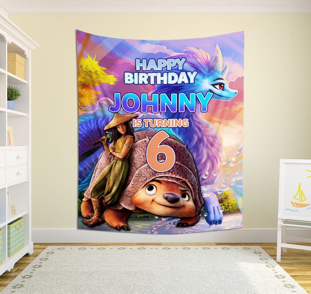 Raya Birthday Party Decorations, Raya Birthday Backdrop, Raya Party ...