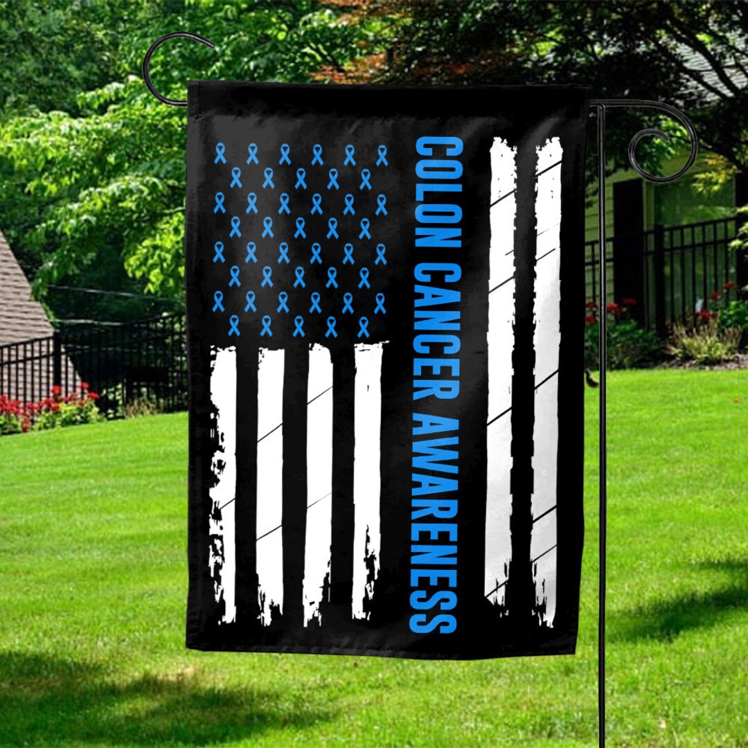 Colon Cancer Garden Flag, DOUBLE-SIDED Diabetes Flag, Warrior Flag ...