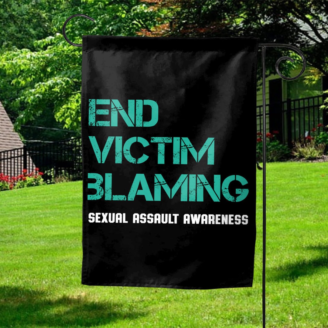 Retro Sexual Assault Garden Flag, Awareness Gifts, Sexual Abused ...
