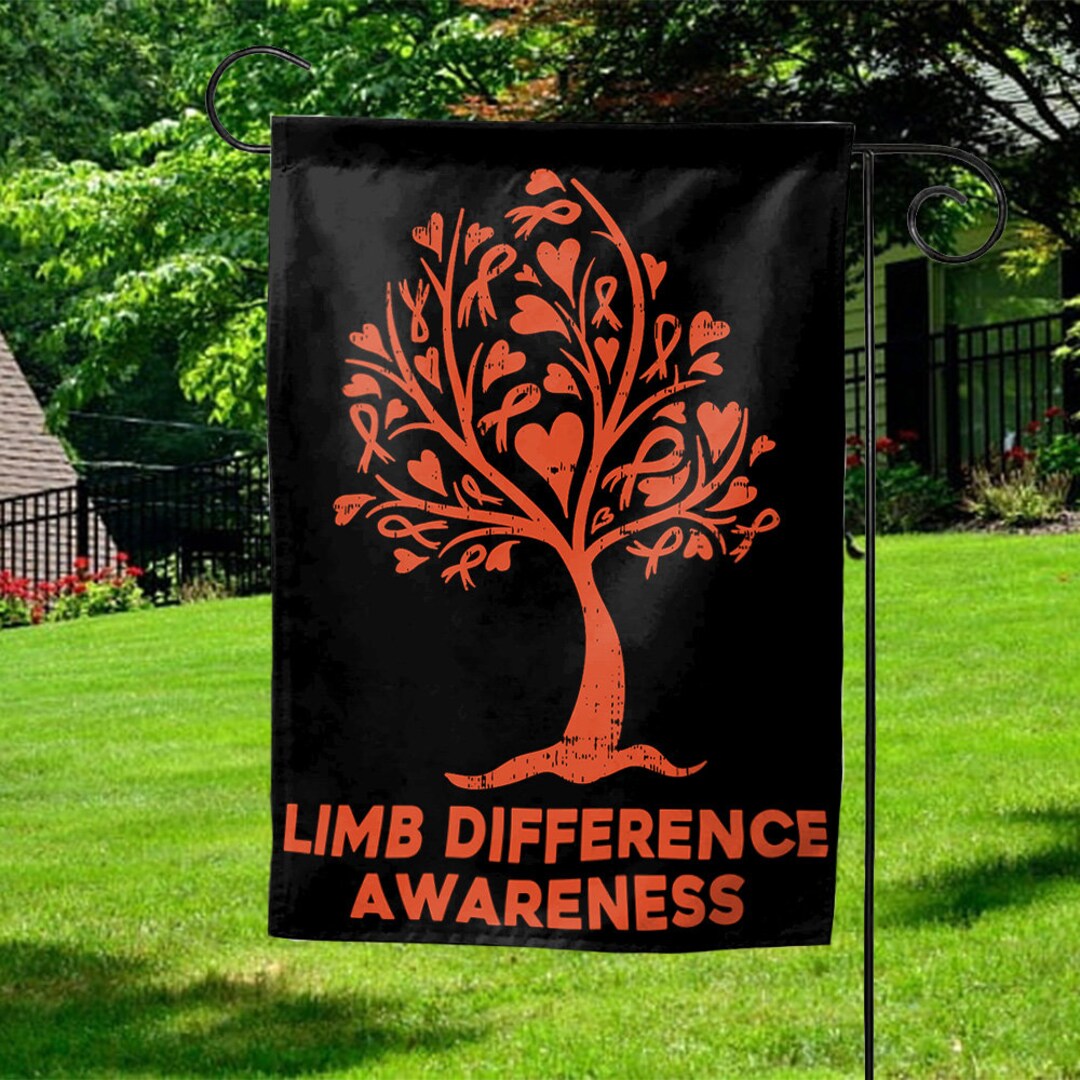 Limb Loss and Limb Difference Awareness Garden Flag, DOUBLE-SIDED Limb ...