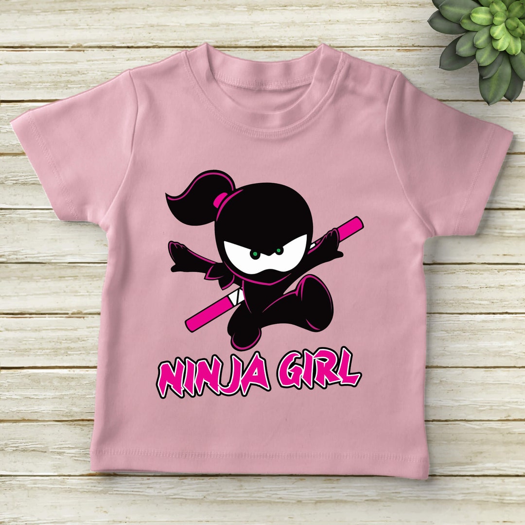 Ninja Shirt, Ninja Girls T Shirt, Gift for Girl, Ninja Birthday Tee ...