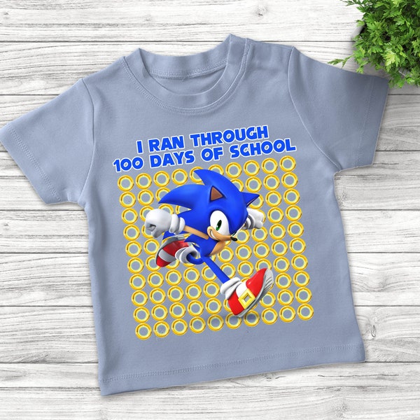 Sonic Hedgehog 100 Days of School - Etsy