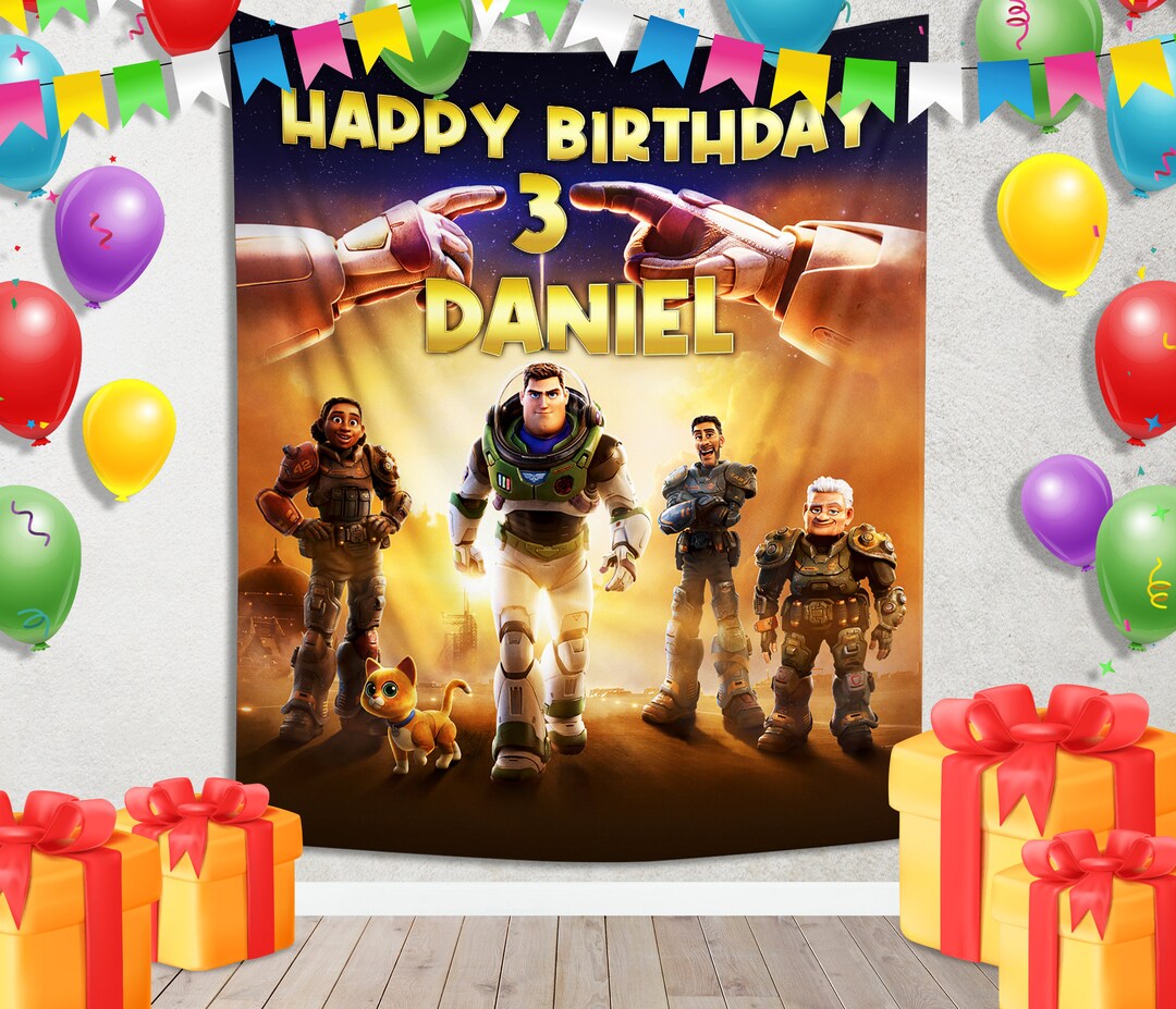 Buzz Lightyear Backdrop,buzz Lightyear Birthday Backdrop,buzz Lightyear ...