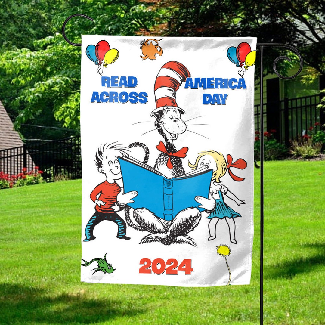 Read Across America Garden Flag,reading Day Garden Flag,miss Things ...
