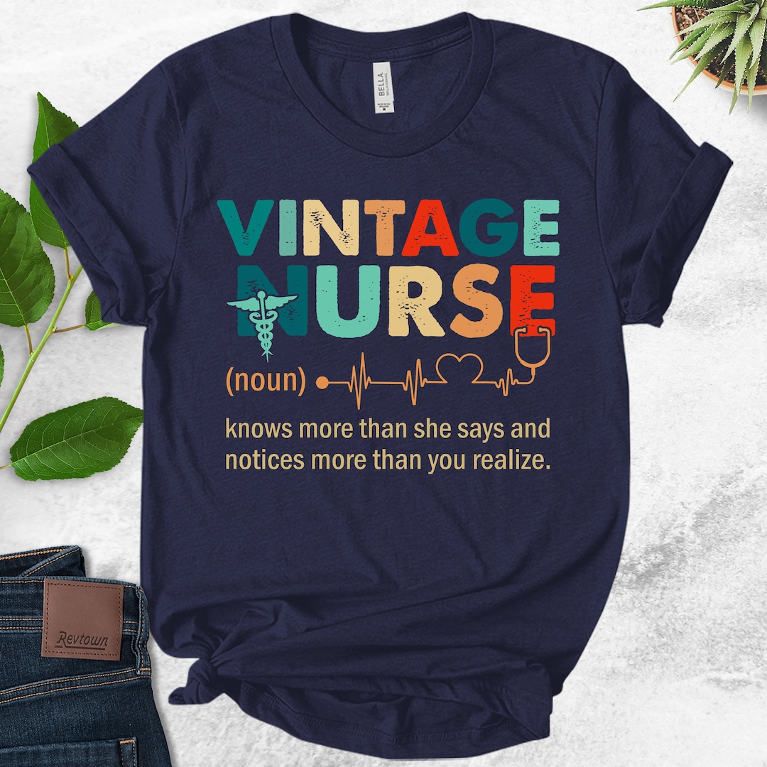 Retro Nurse Noun Shirt, Nurse Tee, Nurse Gift, American Nurse Shirt ...