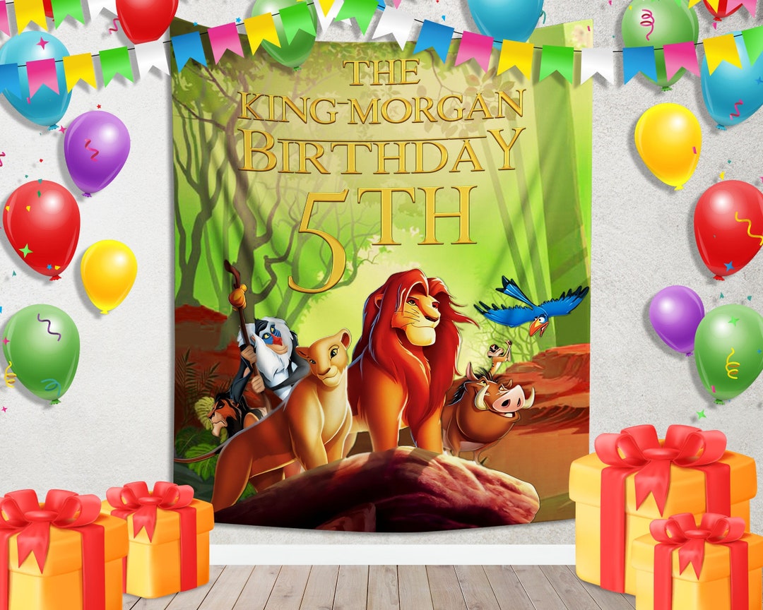 Lion King Backdrop, Lion King Backdrop Birthday, Lion King Party, Lion ...