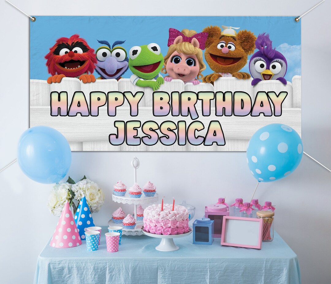 Muppet Babiesbirthday Banner,birthday Banner,custom Muppet Babies ...