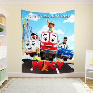 Custom Firebuds Backdrop Birthday Design, Firebuds Themed Party ...