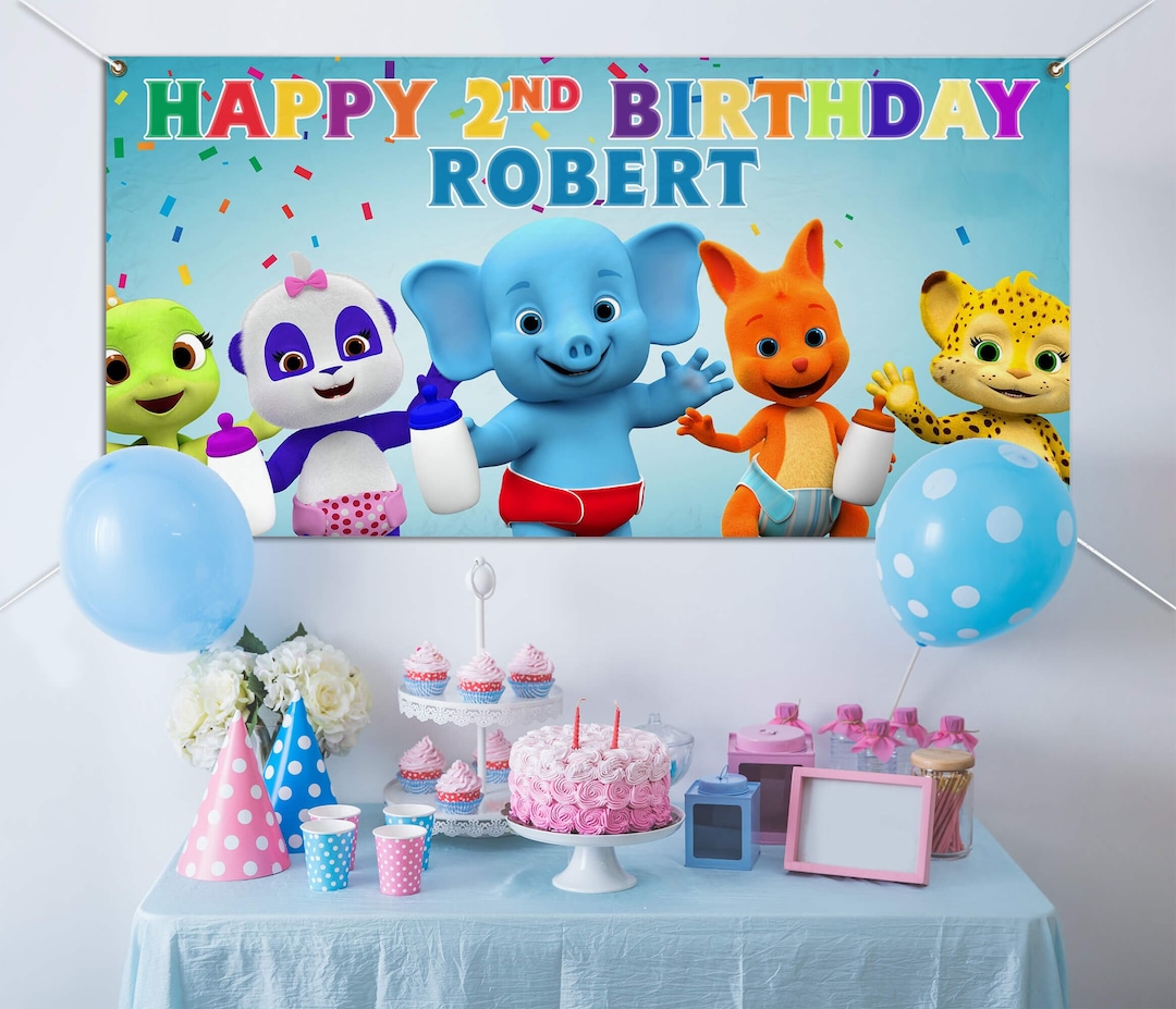 Word Party Custom Birthday Banner,word Party Personalised Birthday ...