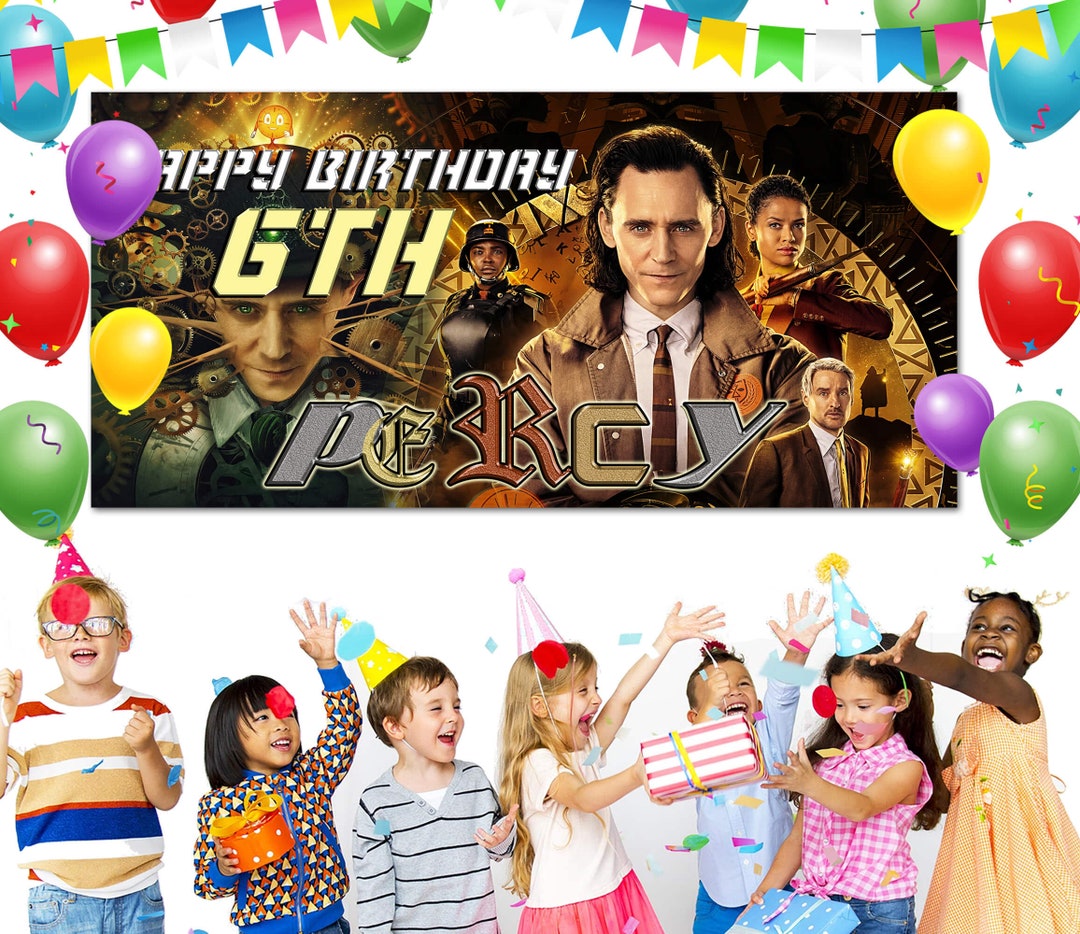 Loki Backdrop, Loki Banner, Loki Birthday Party, Loki Decoration, Loki ...