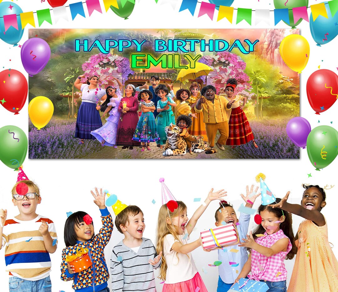 Encanto Birthday, Encanto Birthday Banner, Custom Encanto Backdrop ...
