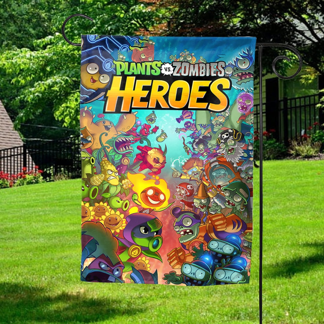Plants Vs Zombies Garden Flag/ Plants Vs Zombies Family Birthday Party ...