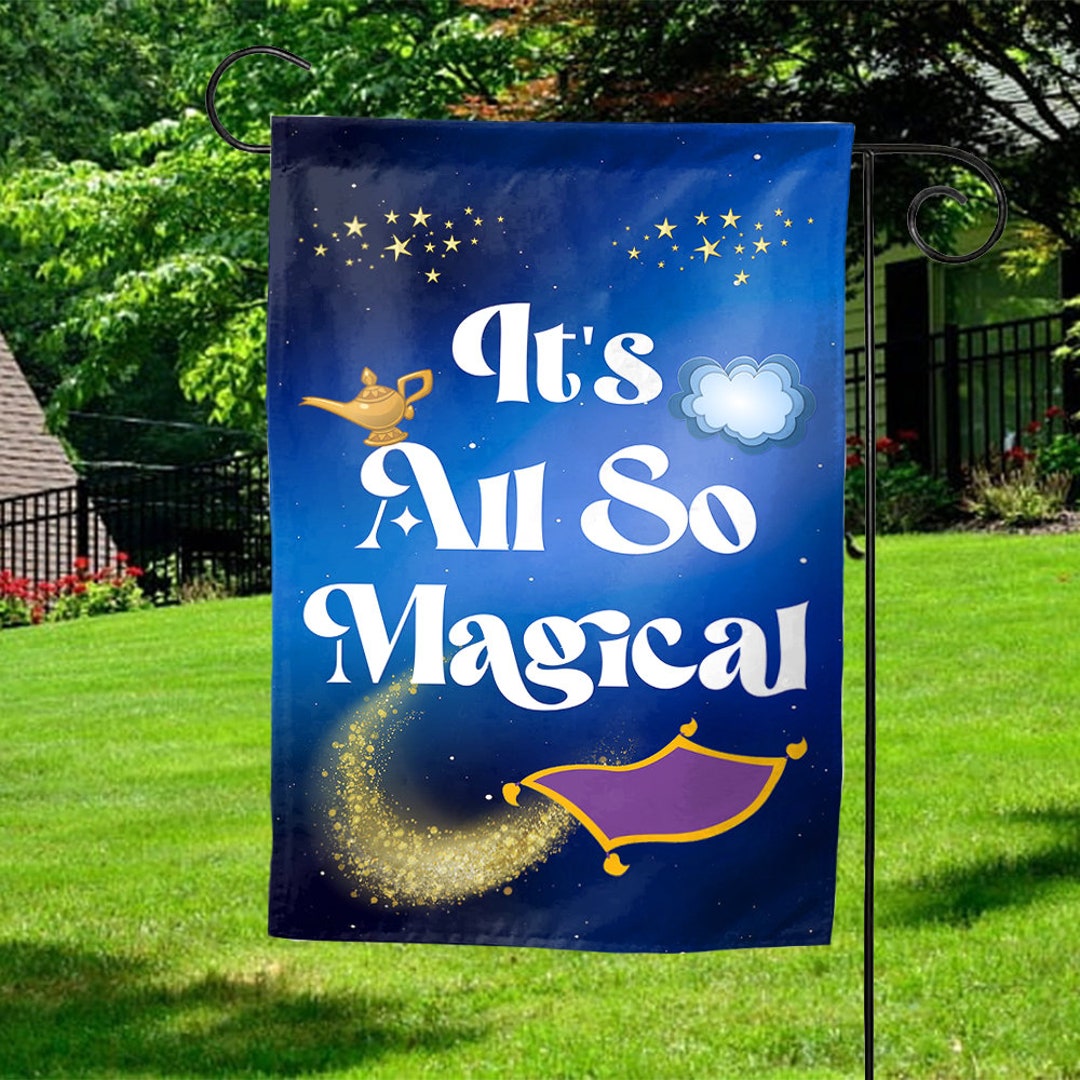 Disney Aladdin Unique Garden Flag, Disney Aladdin Magic Carpet Movie ...