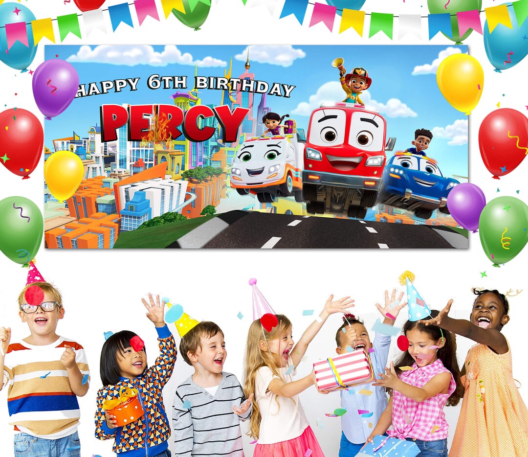 Custom Firebuds Backdrop Birthday Design, Firebuds Themed Party ...