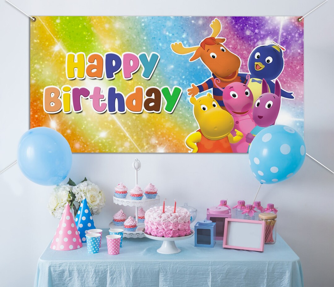 Backyardigans Birthday Banner, Personalized Backyardigans Family ...