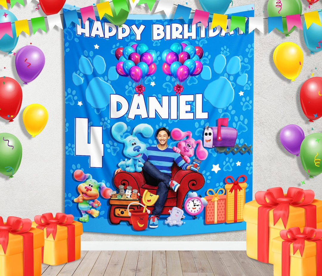 Blue's Clues Birthday Banner, Blue's Clues Party Banner, Blue's Clues Banner, Birthday Banner ...