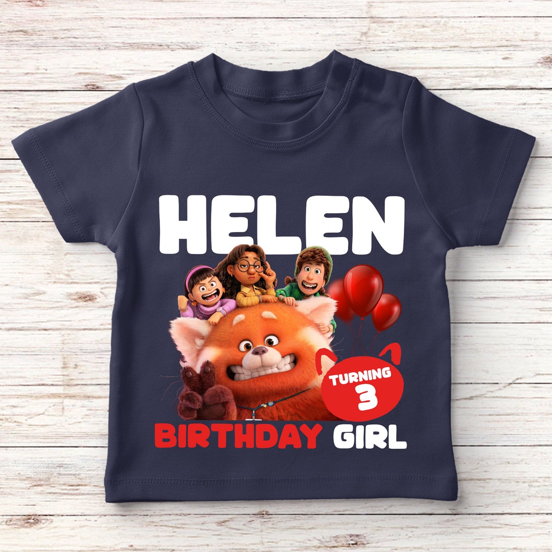Turning Red Birthday Girl and Boy Shirt, Personalized Turning Red ...