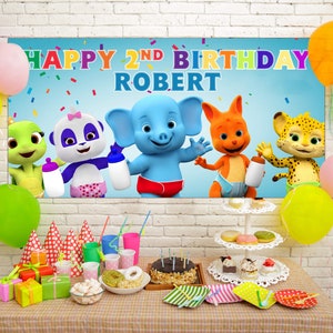 Word Party Custom Birthday Banner,word Party Personalised Birthday ...