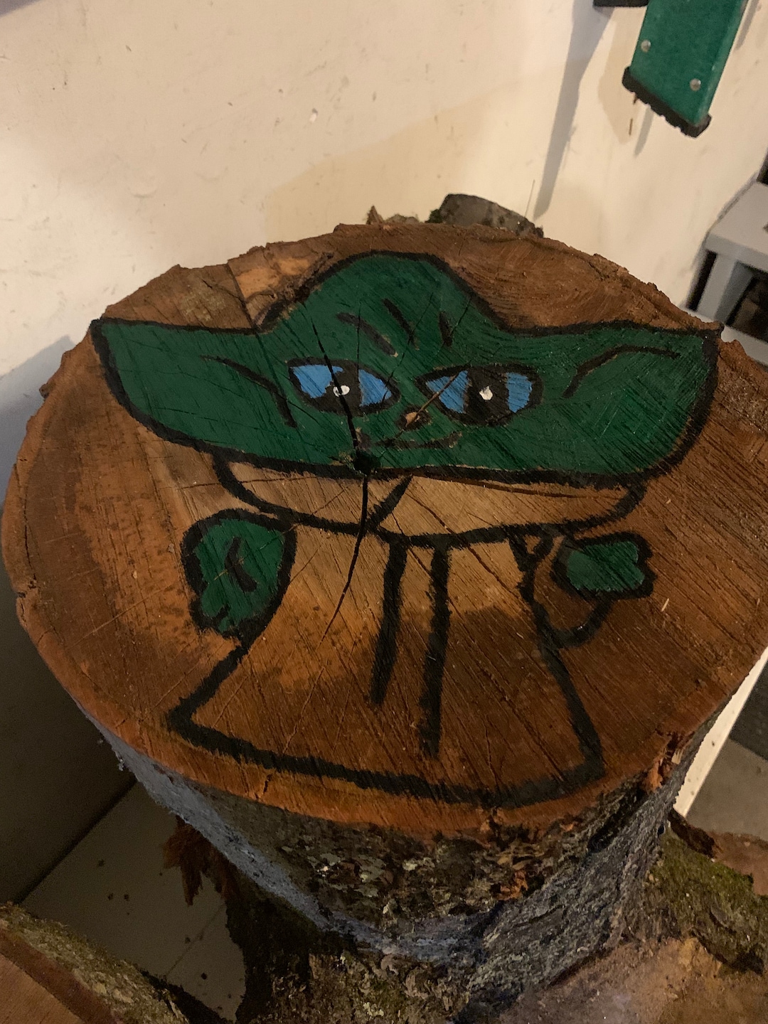 Hand Painted Logs and Stones - Etsy