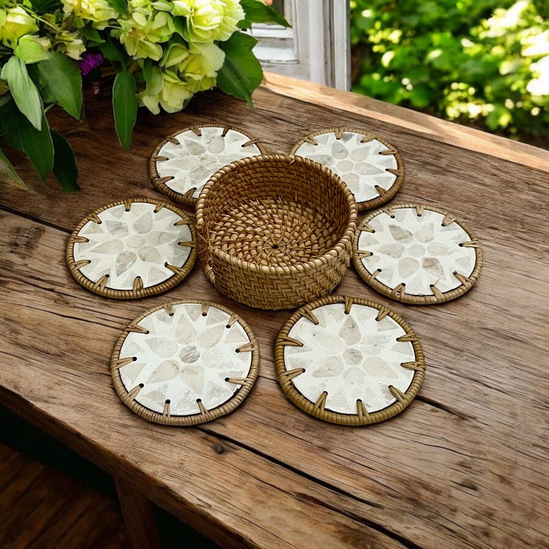 Hand Woven Coasters - Etsy