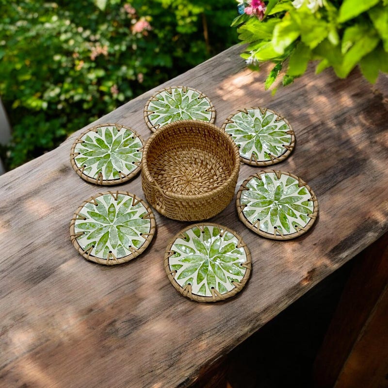 Seashell Coasters - Etsy