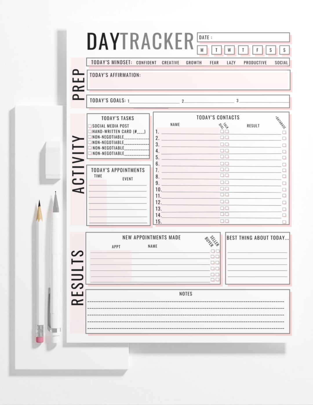 Daily Realtor Success Planner – Track, Achieve, Dominate! - Etsy