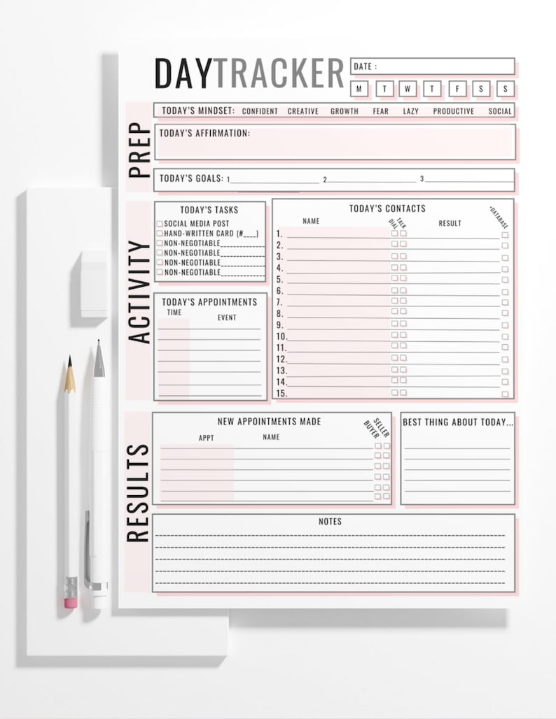 Daily Realtor Success Planner – Track, Achieve, Dominate! - Etsy