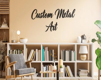 Metal Script Sign - Etsy