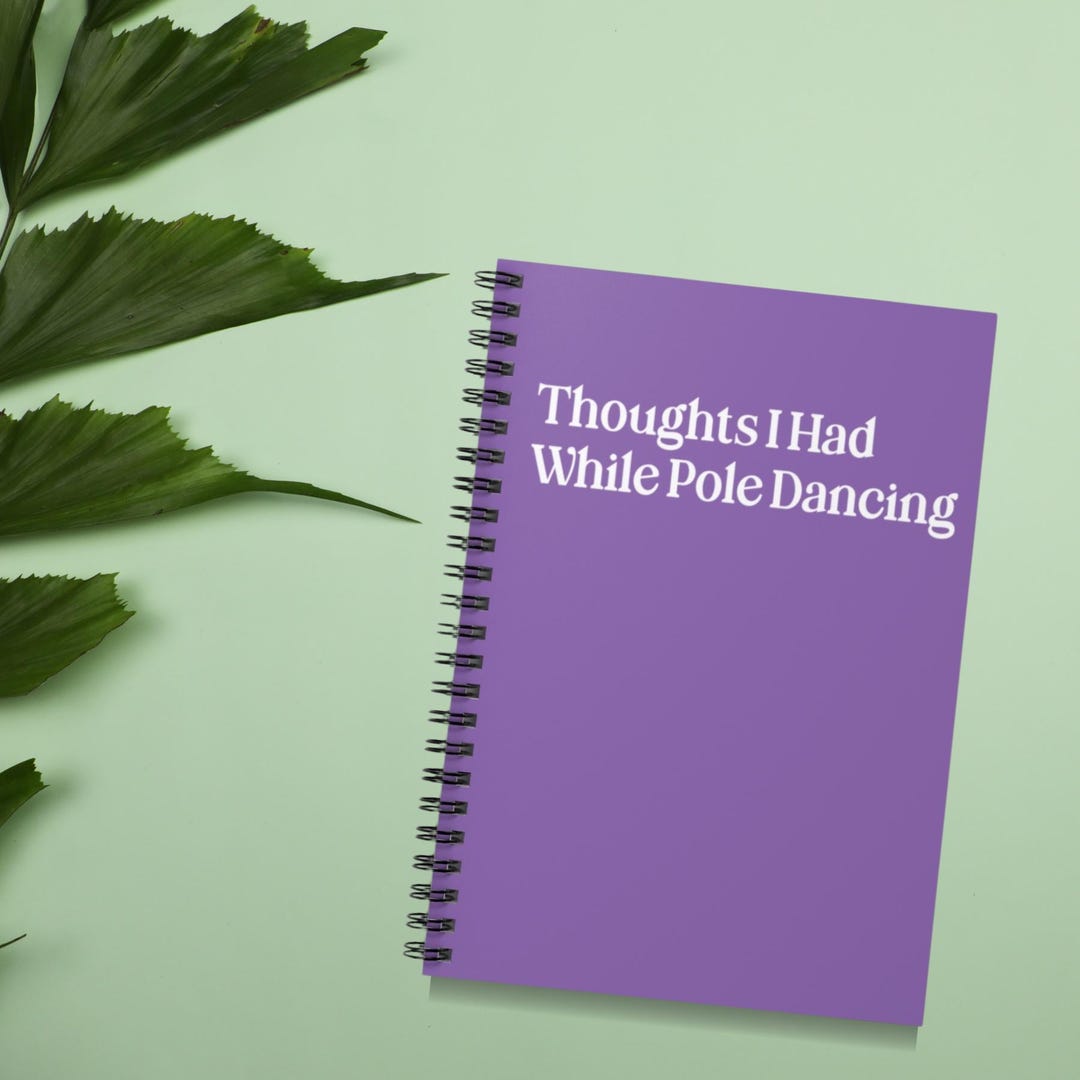 Purple Pole Dancing Notebook Funny Dance Teacher Gifts Dance Studio ...