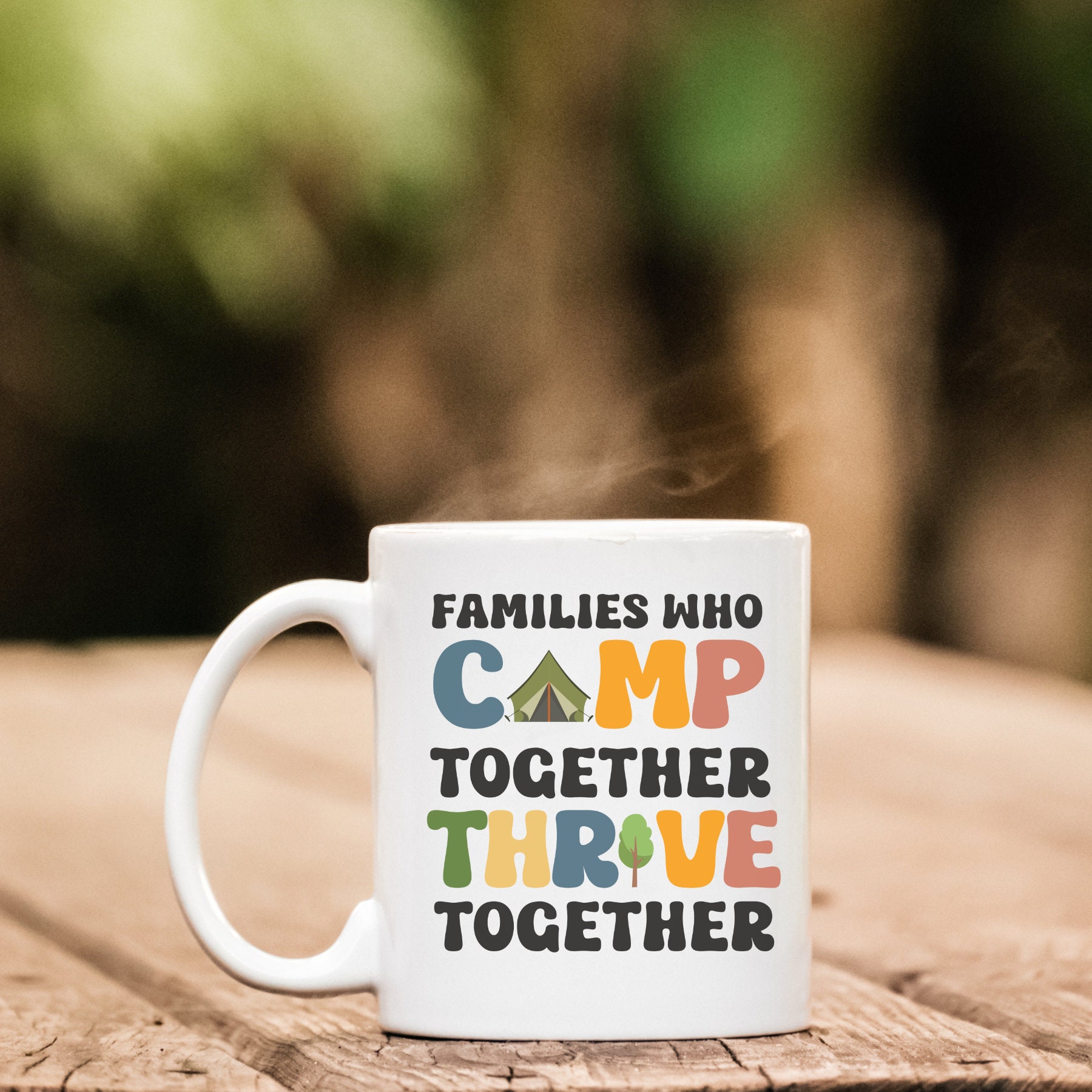 Family Camping Mug Tent Camping Gift for Campers, Ceramic Mug Gift for ...