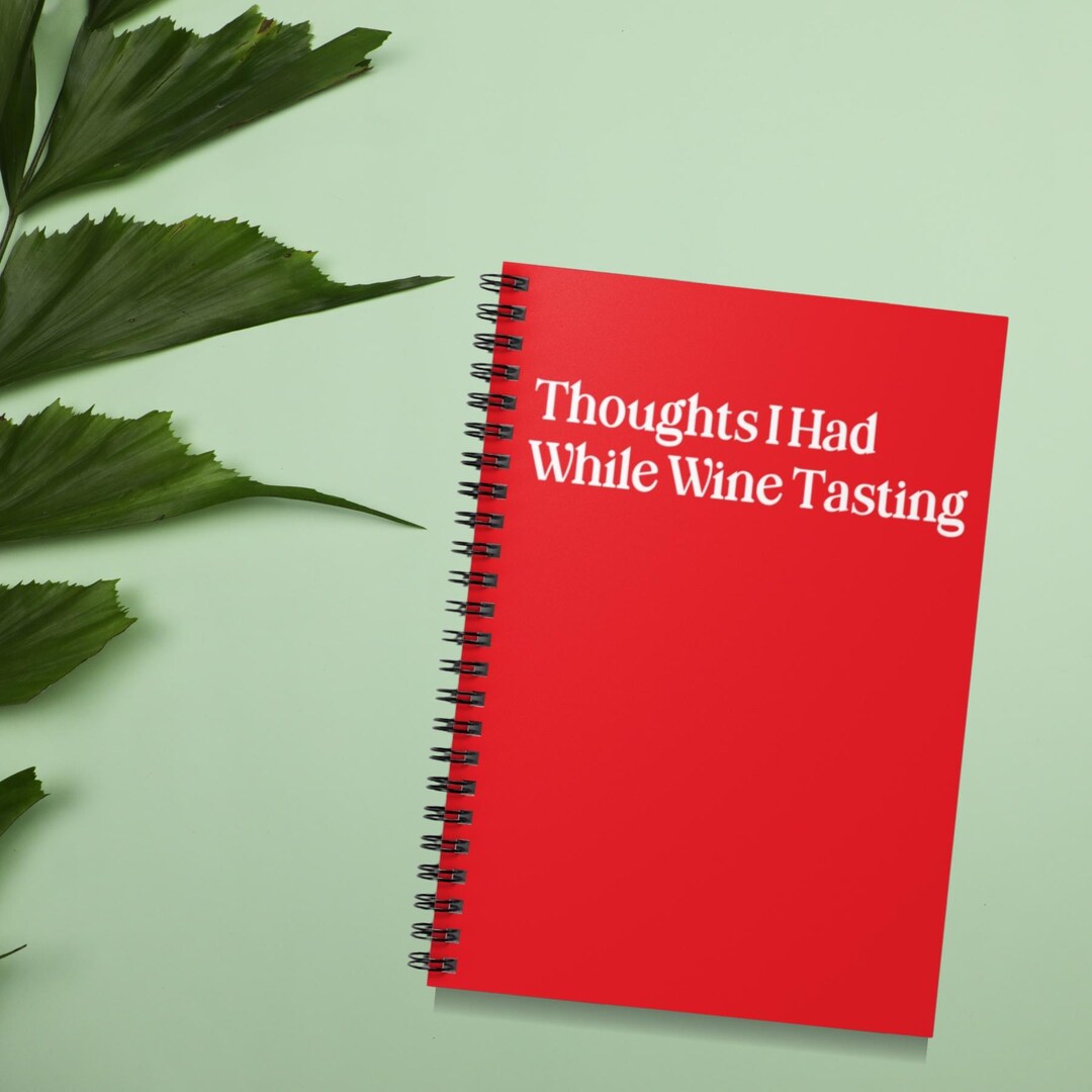 Red Wine Notebook Wine Tasting Alcohol Themed Gift Wine Lovers Journal ...