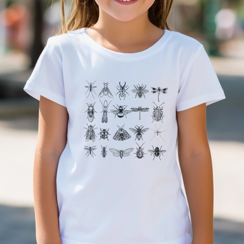 Insect Bug Shirt for Kids, Kids Size Bug Shirt, Insect Bug Art Gift ...