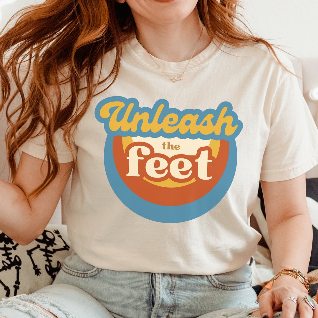 Unleash the Feet Tshirt, Comfort Colors Barefoot Shirt, Barefoot Lovers ...